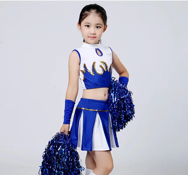 Blue And White Cheerleader Costume