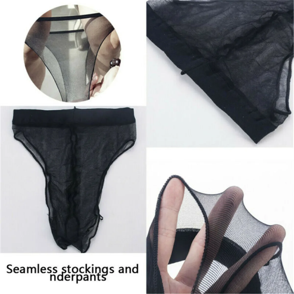 Fashion Women's Clothing, Shoes & Accessories Women Sheer Panties Thong ...