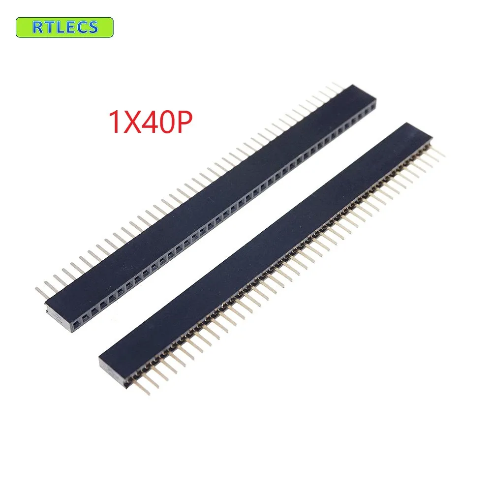 1000pcs 0.050 " 1x40 P 40 pin 1.27mm Pitch Pin Header Female 4.30 mm ...