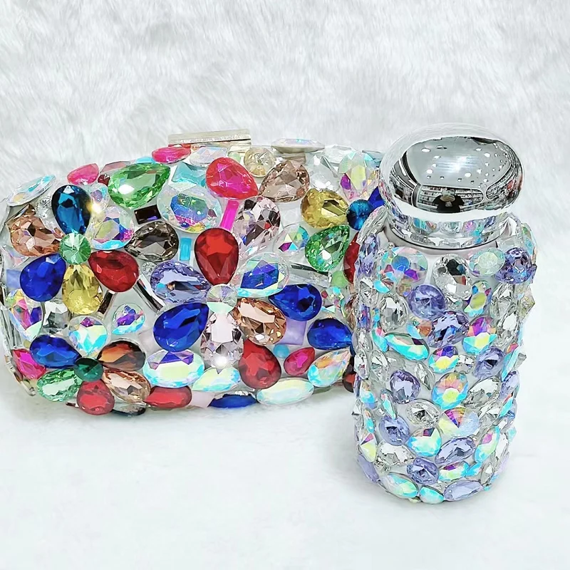 Bouteille isotherme,Bouteille isotherme à strass colorés,contenant ...