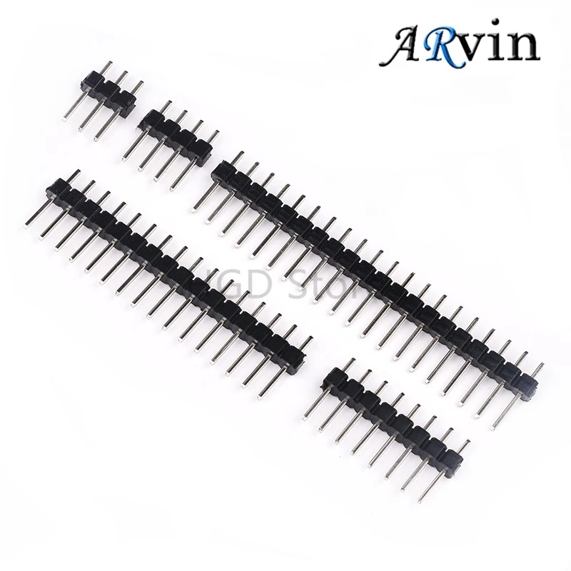 2.54mm Single Row Male Connector PCB Board Pin Header Long 11.2 11.5/15 ...