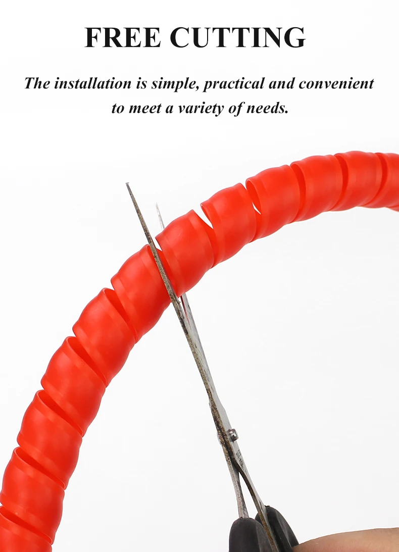 Tube thermorétractable,Manchon de câble enroulé en spirale coloré ...