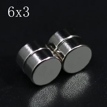 10/50/100/200 Pcs 6x3 Neodymium Magnet 6mm x 3mm N35 NdFeB Round Super ...