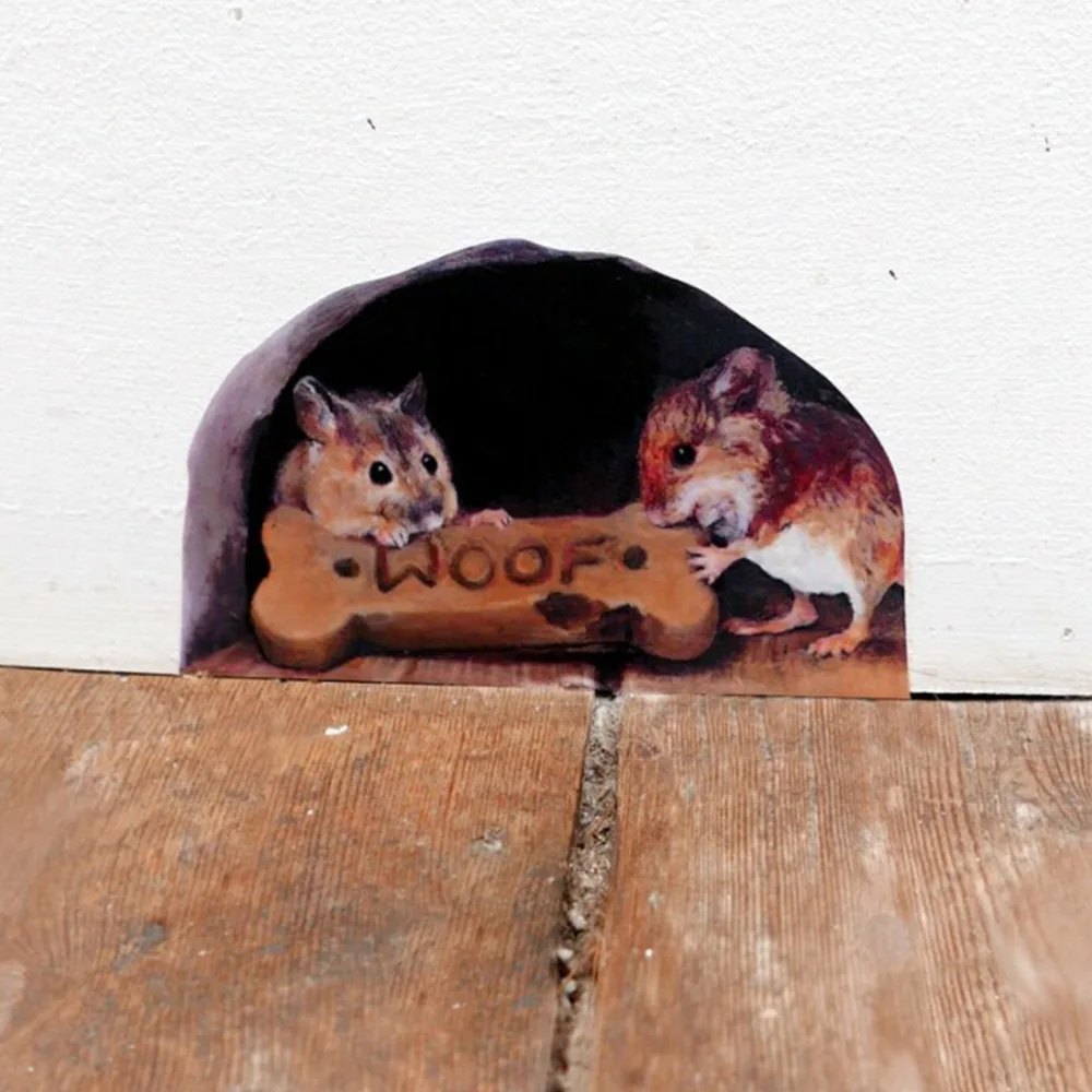 Mouse Hole Wall Decal