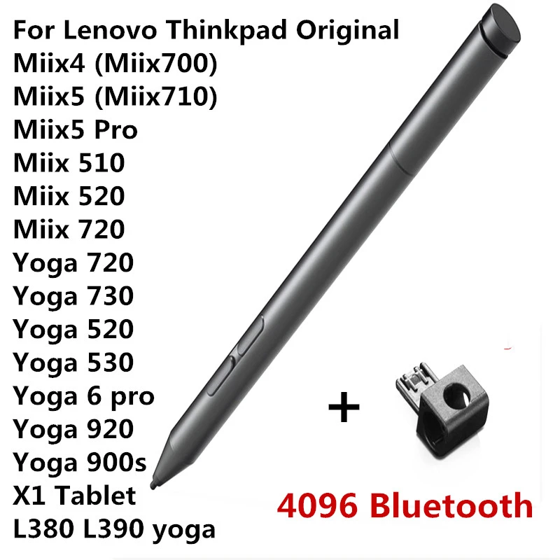 Active Pen 2 W/Bluetooth For Lenovo Thinkpad Miix520 Miix510 Miix720 ...
