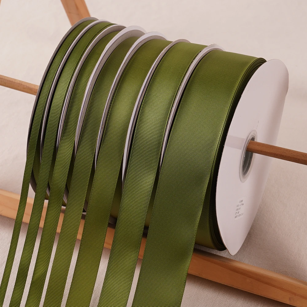 Ribbon Embellishments Camo Green Brown Grosgrain Ribbon You Choose ...