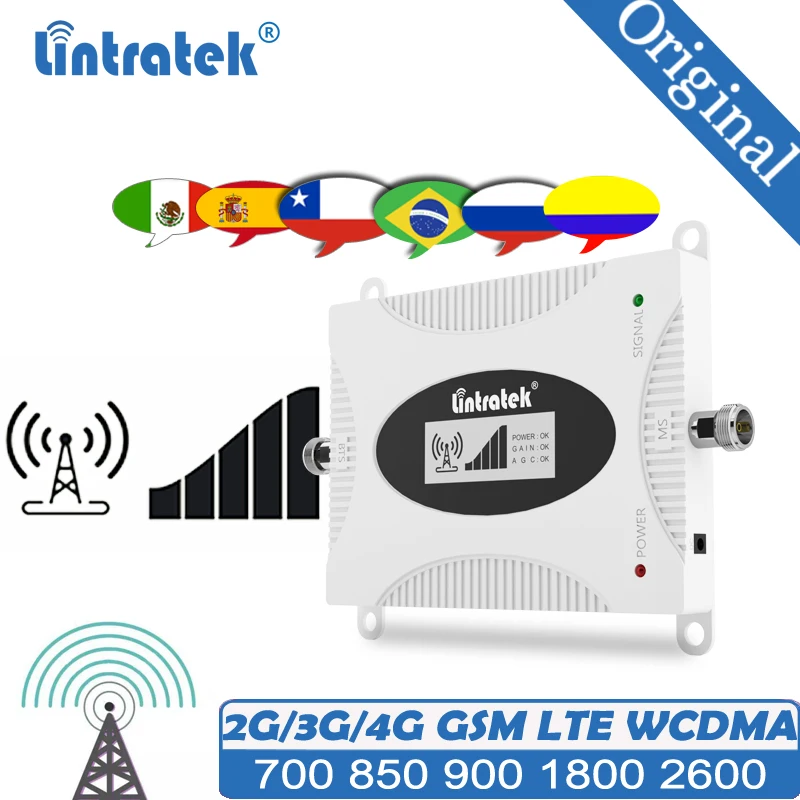 Signal Amplifier 2G 3G 4G 850mhz 700 MHz UMTS GSM CDMA High Gain Phone Signal Repeater Booster ...