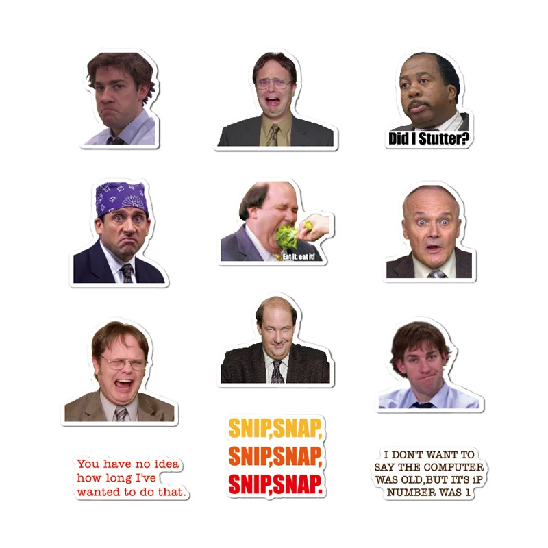 cheap stickers Classic TV Show The Office Sticker Pack laptop stickers ...