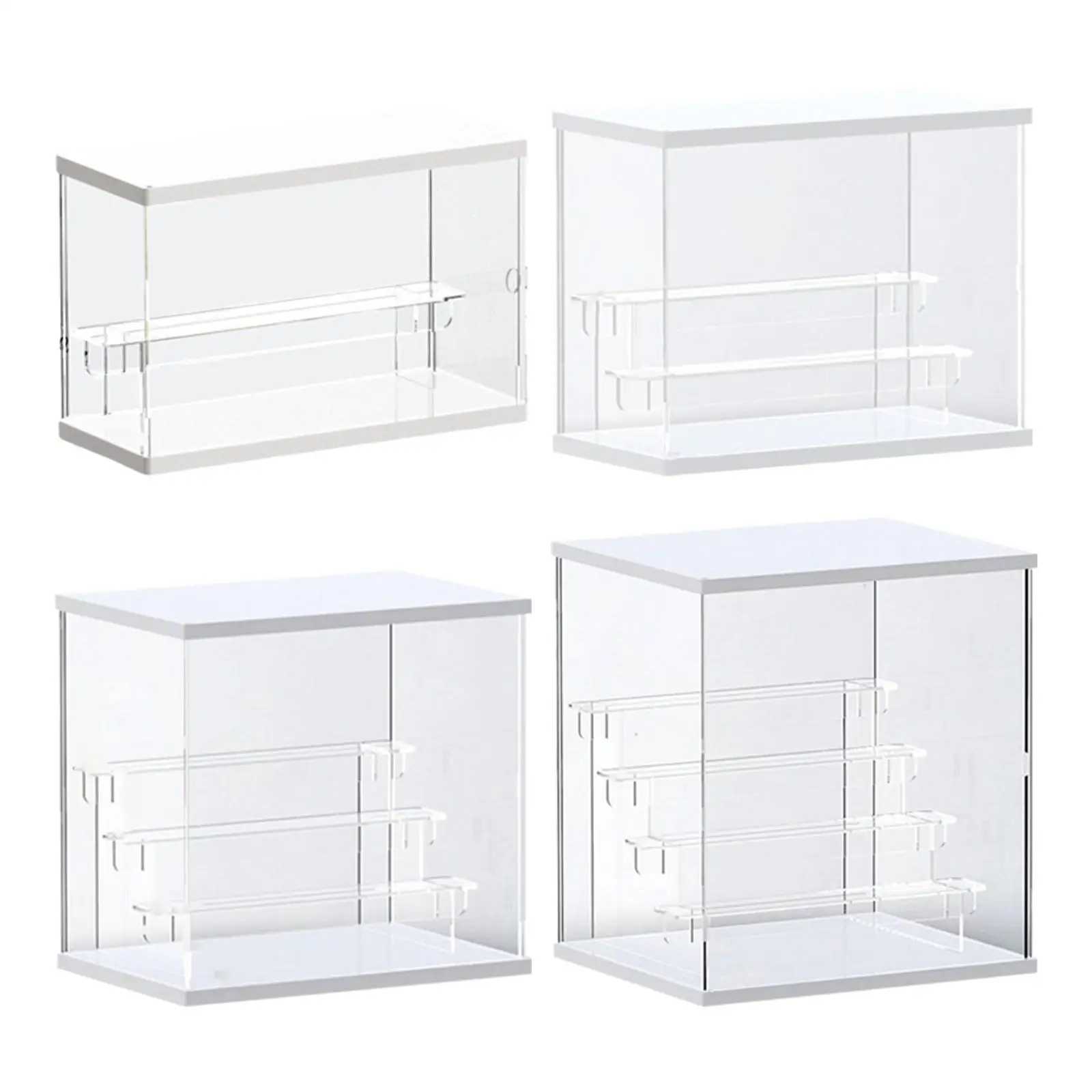 Acrylic Display Case Free Standing Protection Dustproof Countertop ...