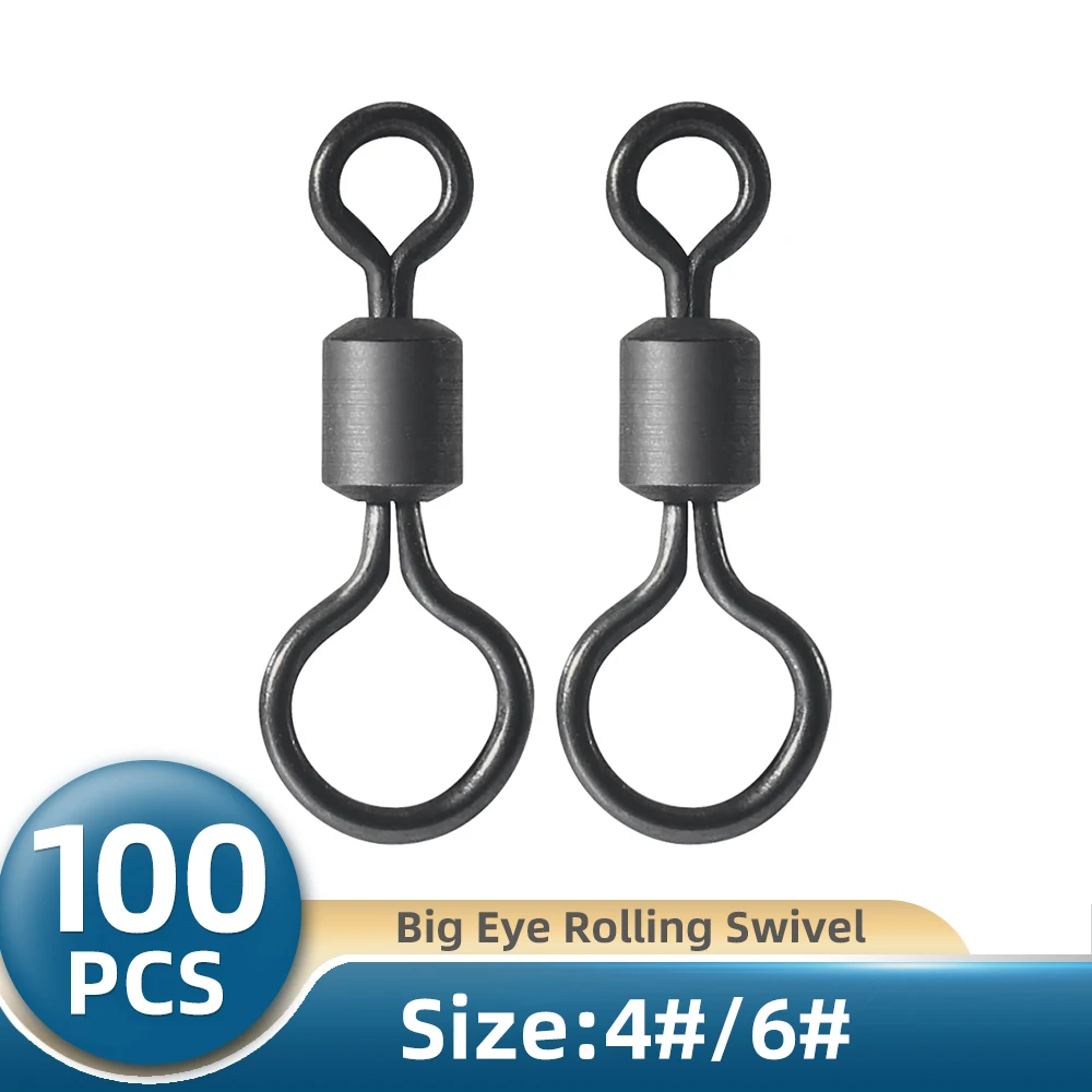 TIANNSII-100pcs-Rolling-Solid-Swivels-Quick-Change-Big-Eye-Swivels ...