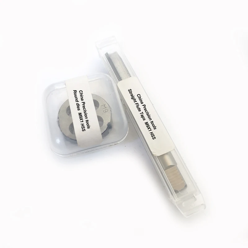 2pcs Metric Thread Right Hand Tap and Die set M9 M9X1.25 Machine Fine ...