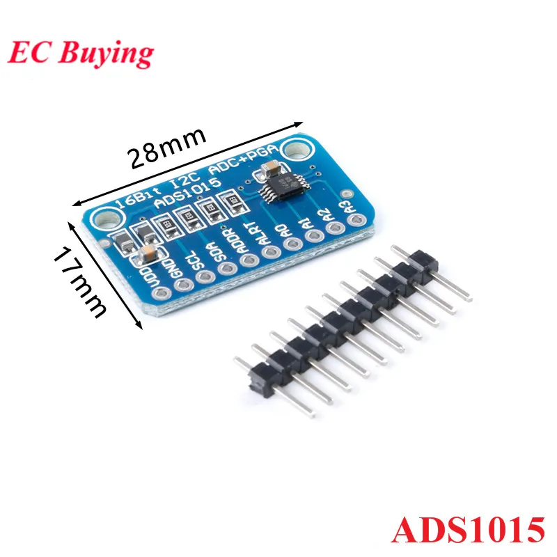 5Pcs-1pc-ADS1015-ADC-Module-12-Bit-I2C-IIC-For-Arduino-3-3V-5V ...