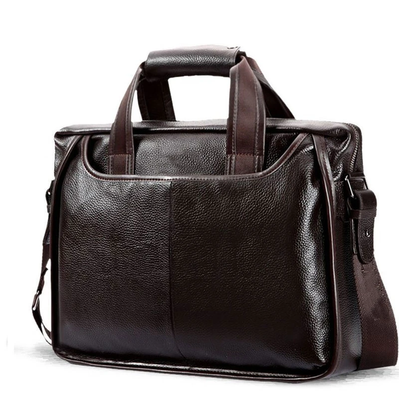 2022 New Fashion Cowhide Male Commercial Briefcase/real Leather Vintage ...