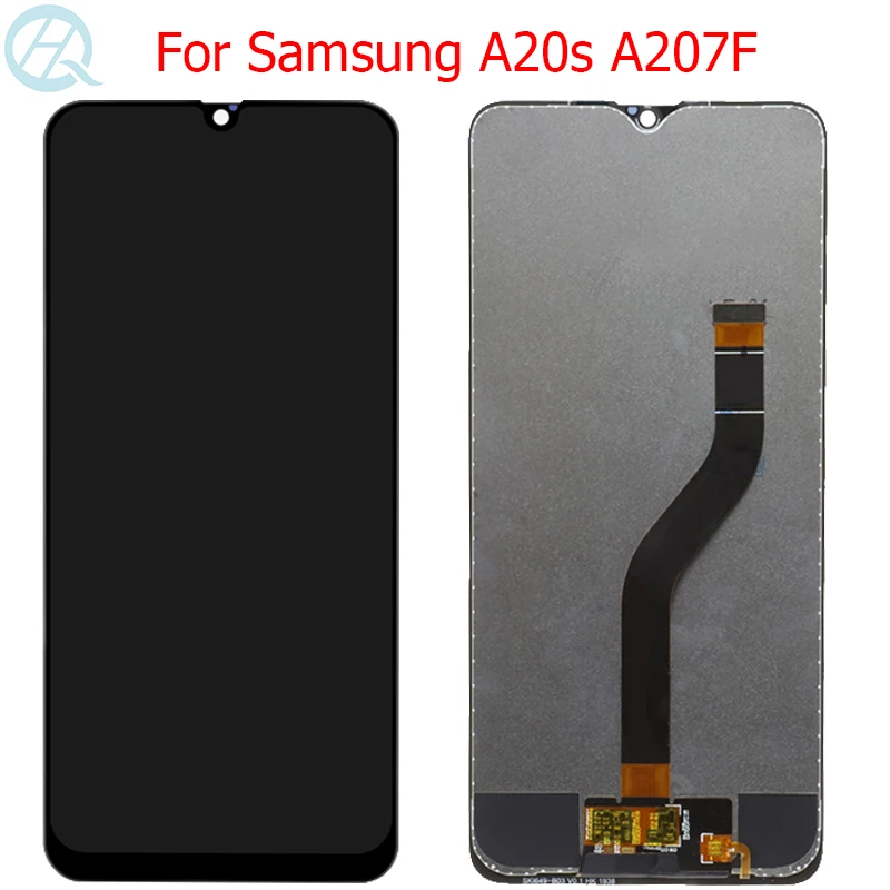 원래 A207F 화면 삼성 갤럭시 A20S LCD 프레임 6.5 "갤럭시 A20S A207 A2070 SM A207F 디스플레이 ...