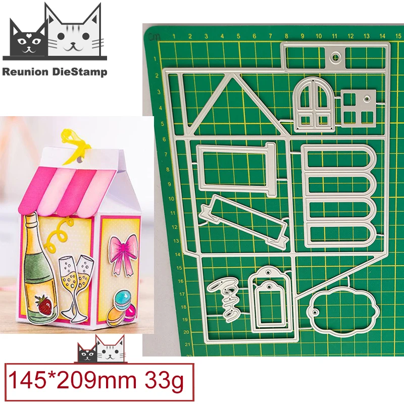 Cut-Die-3D-Milk-Carton-Candy-Box-Bag-Cut-Metal-Cutting-Dies ...