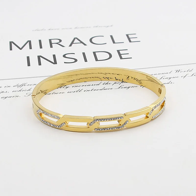 Exquisite-Zircon-Chain-Shape-Bracelets-Bangle-Stainless-Steel-Woman ...