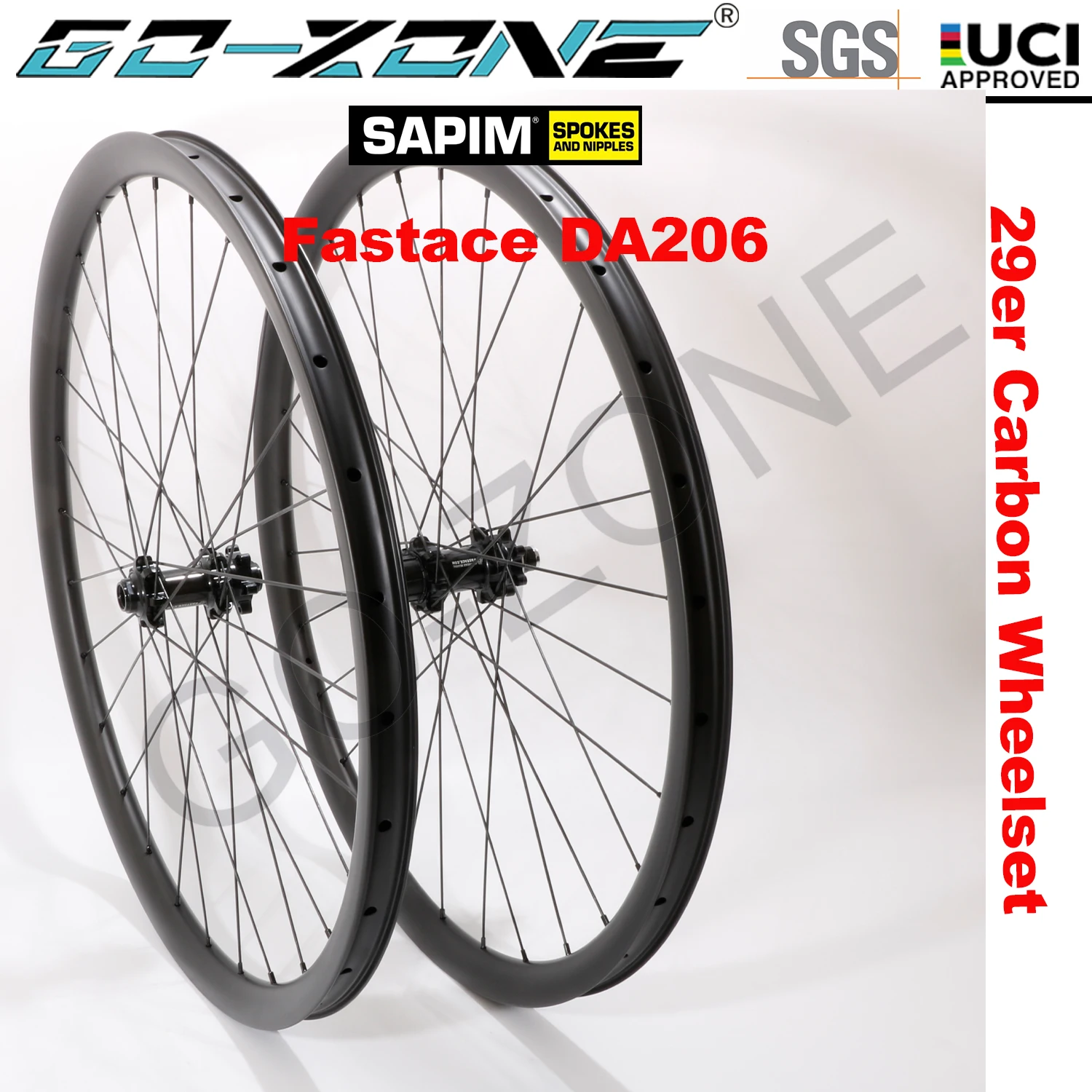 Light-29er-Carbon-MTB-Disc-Brake-Wheels-Fastace-DA206-Sapim-Symmetry ...
