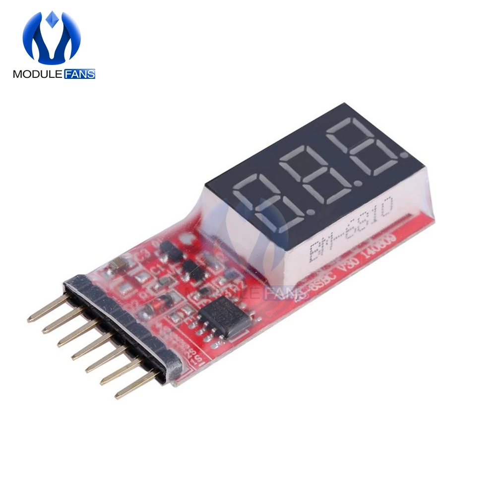 2 6s RC Digital LED Voltage Lipo Battery Meter Tester Indicator 2 6 ...