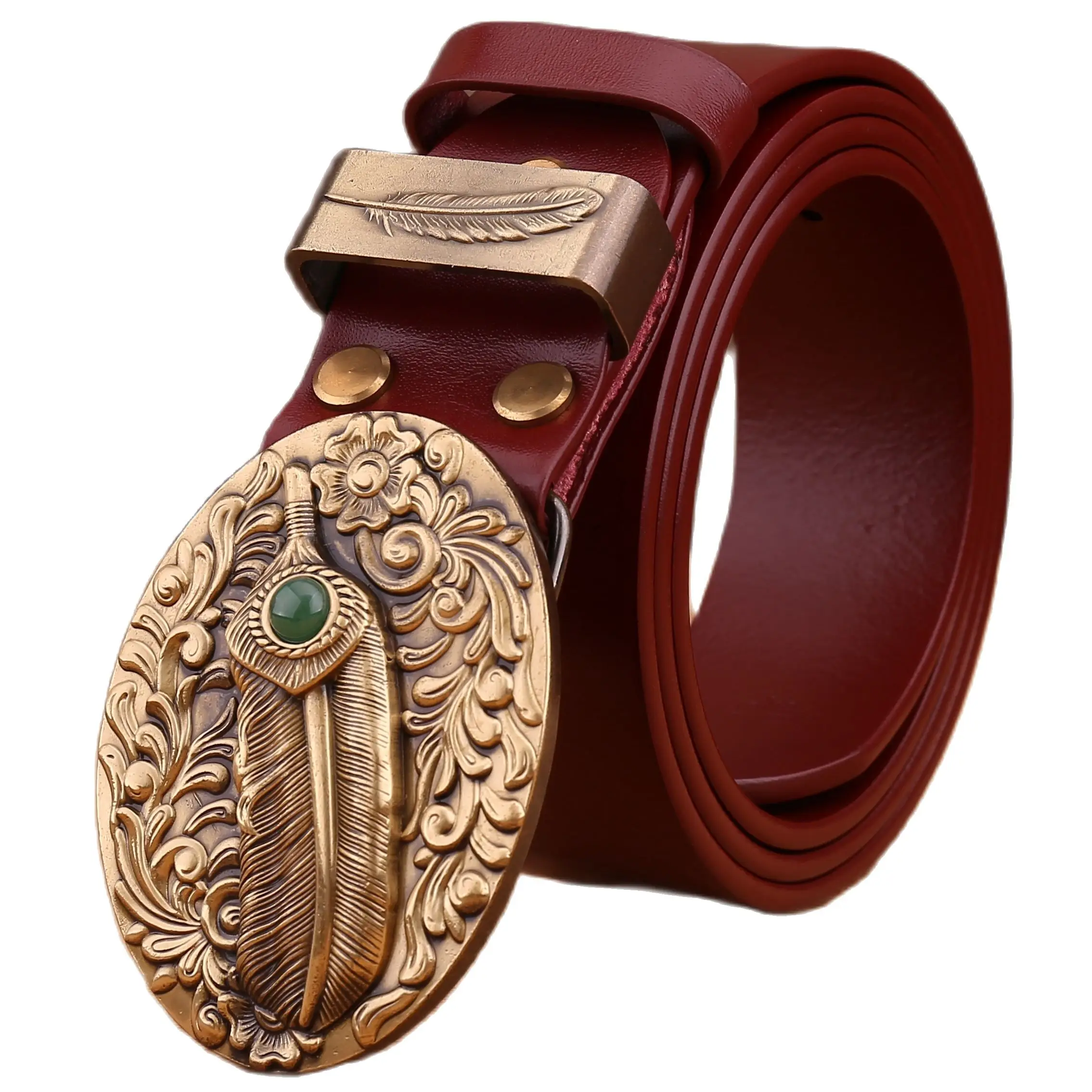 2021 new designer belt men high quality belts for women leaf flower 3.8 ...