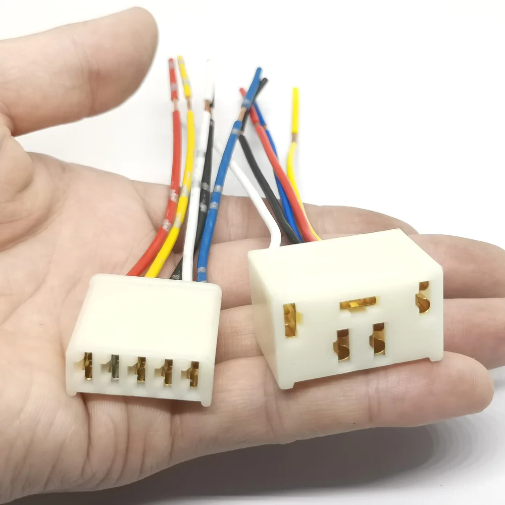 2 Pcs Socket 5 Pin Car Window Switches Controller Control Adapter Plug ...