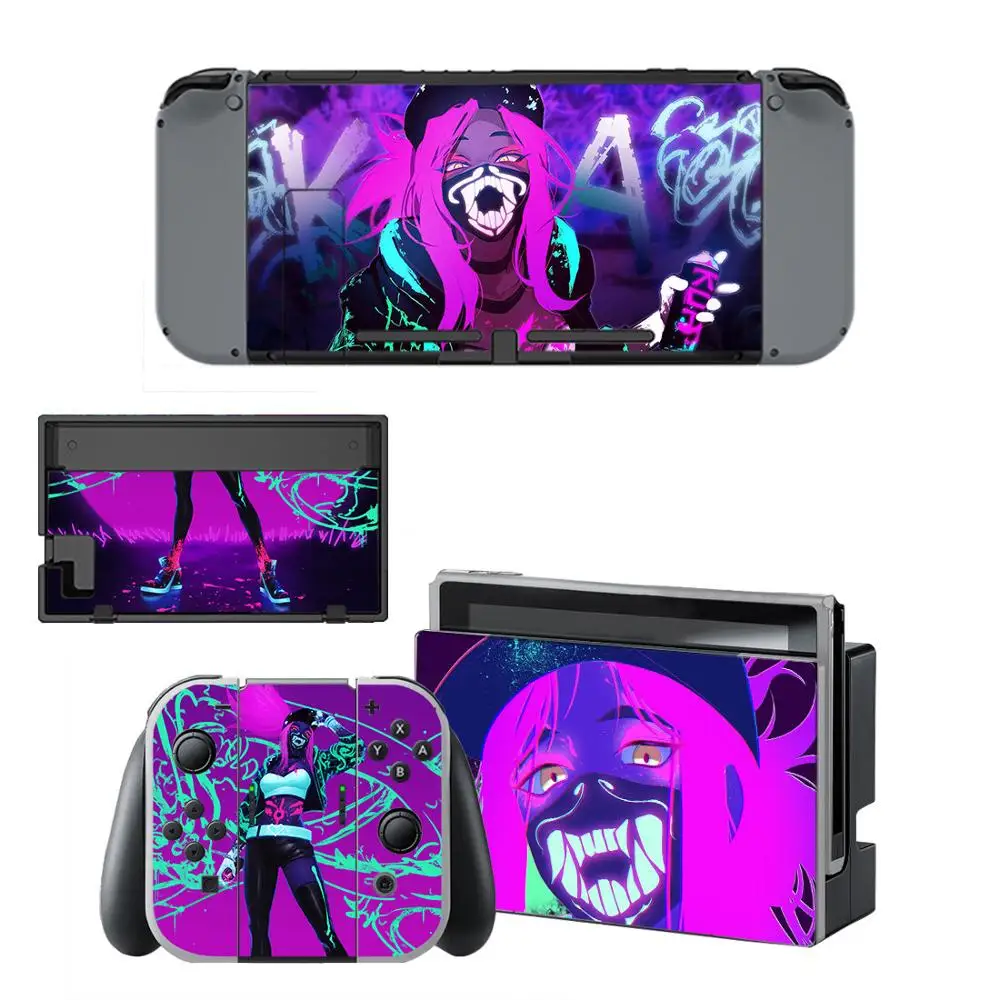 Anime Vinyl Skin Sticker Decal For Nintendo Switch NS Console Joy-Con ...