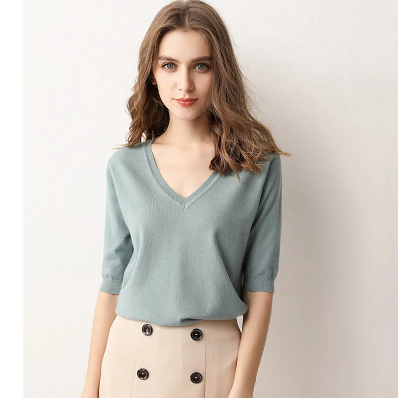 Plus Size V Neck Pullover | Women Size V Neck Sweater | Plus Size V ...