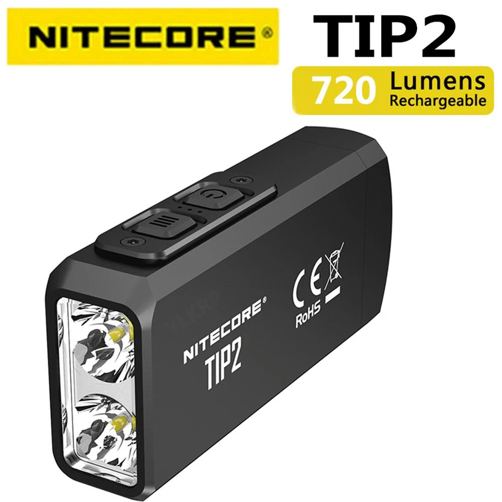 100% Original Mini Light Nitecore Tip2 Cree Xp-g3 S3 720 Lumen Usb ...