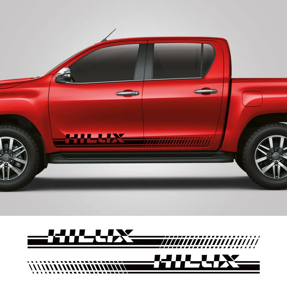 For-Toyota-Hilux-Vigo-Revo-Pickup-Door-Side-Stripes-Sticker-Truck ...