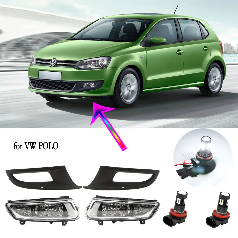Fog Lights Led Fog Light Headlight For Vw Polo 6r Vento Hatchback 2009 ...