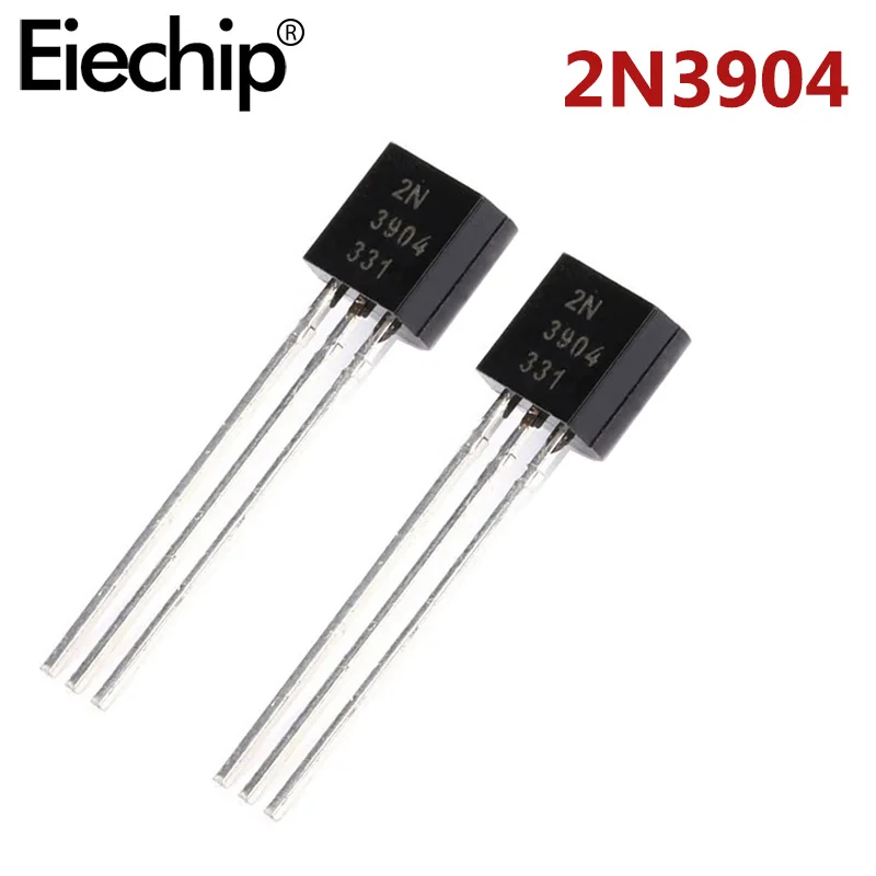 Transistor 2N3904 3904 NPN 0.2A 40V TO 92 nuevo y Original, 50 unidades|Transistores| - AliExpress