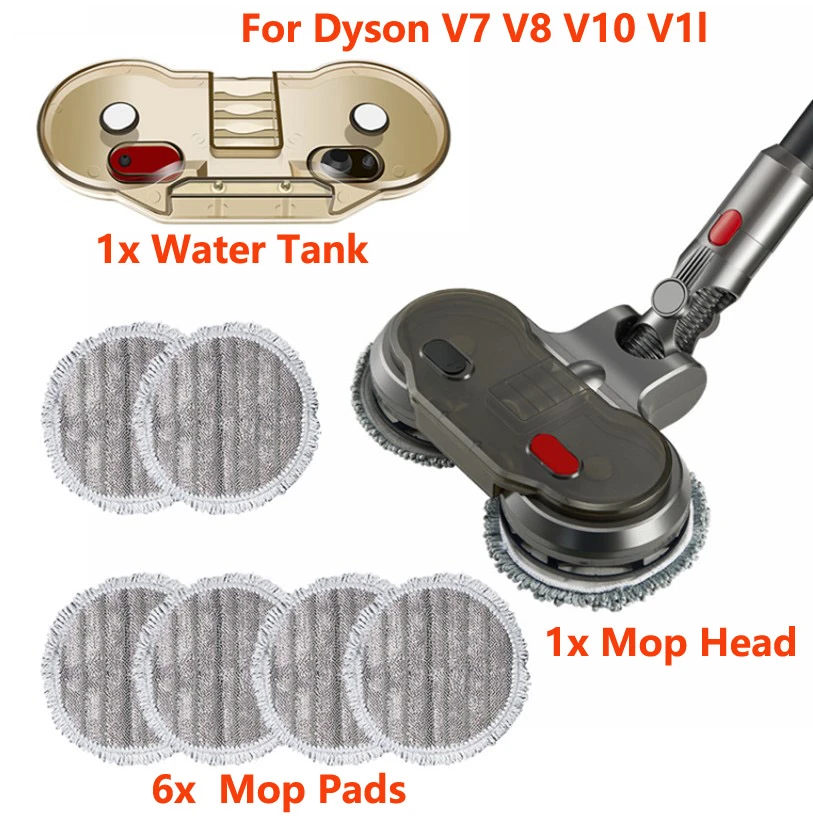 Electric Mop Head Wet Towing Household Floor Cleaning Head For Dyson V7 ...