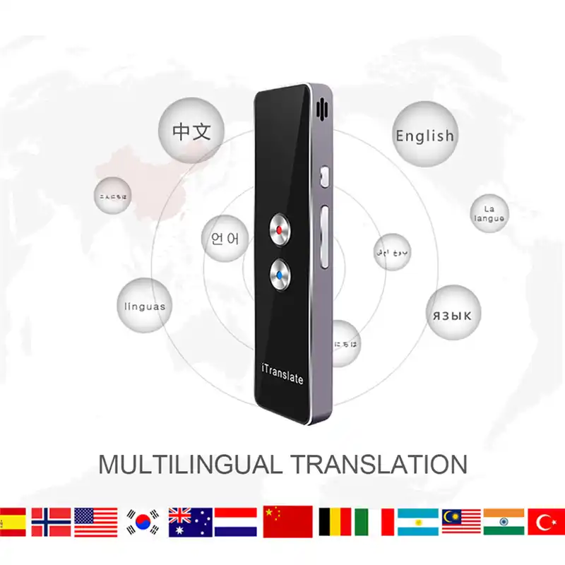 Portable Smart two way translator 40 Multi Language Translation muama ...