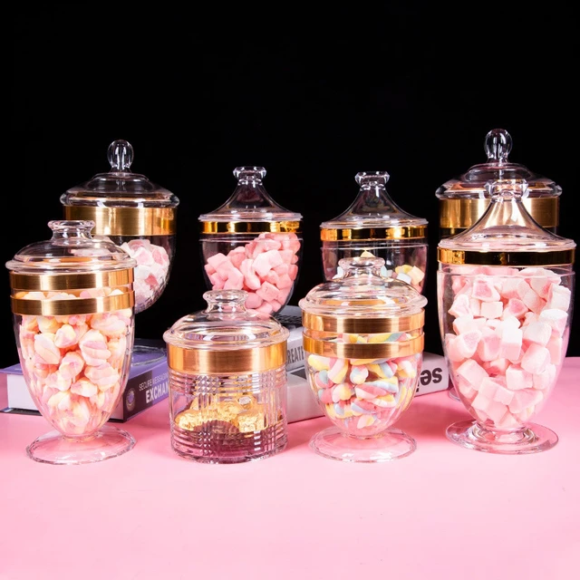 Plastic Cheap Candy Buffet Jars