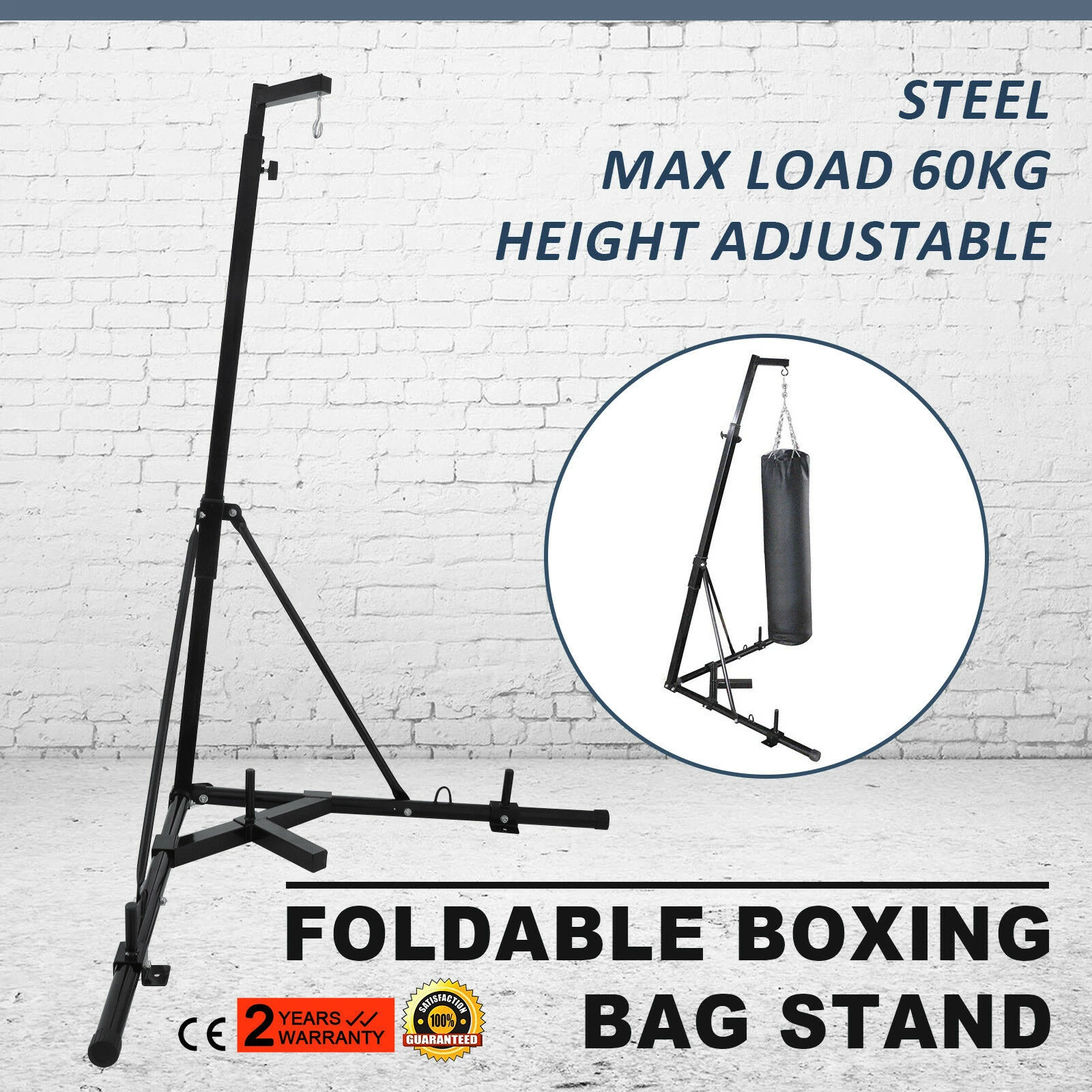 VEVOR Boxsack Ständer Heavy Duty Boxing Punch Tasche Stehen Klapp Höhe ...