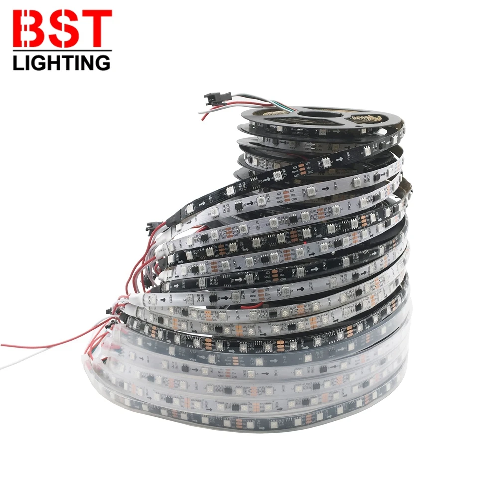 Endere-vel-RGB-LED-Strip-Lights-externo-1-Ic-Control-3-LEDs-DC-12V ...