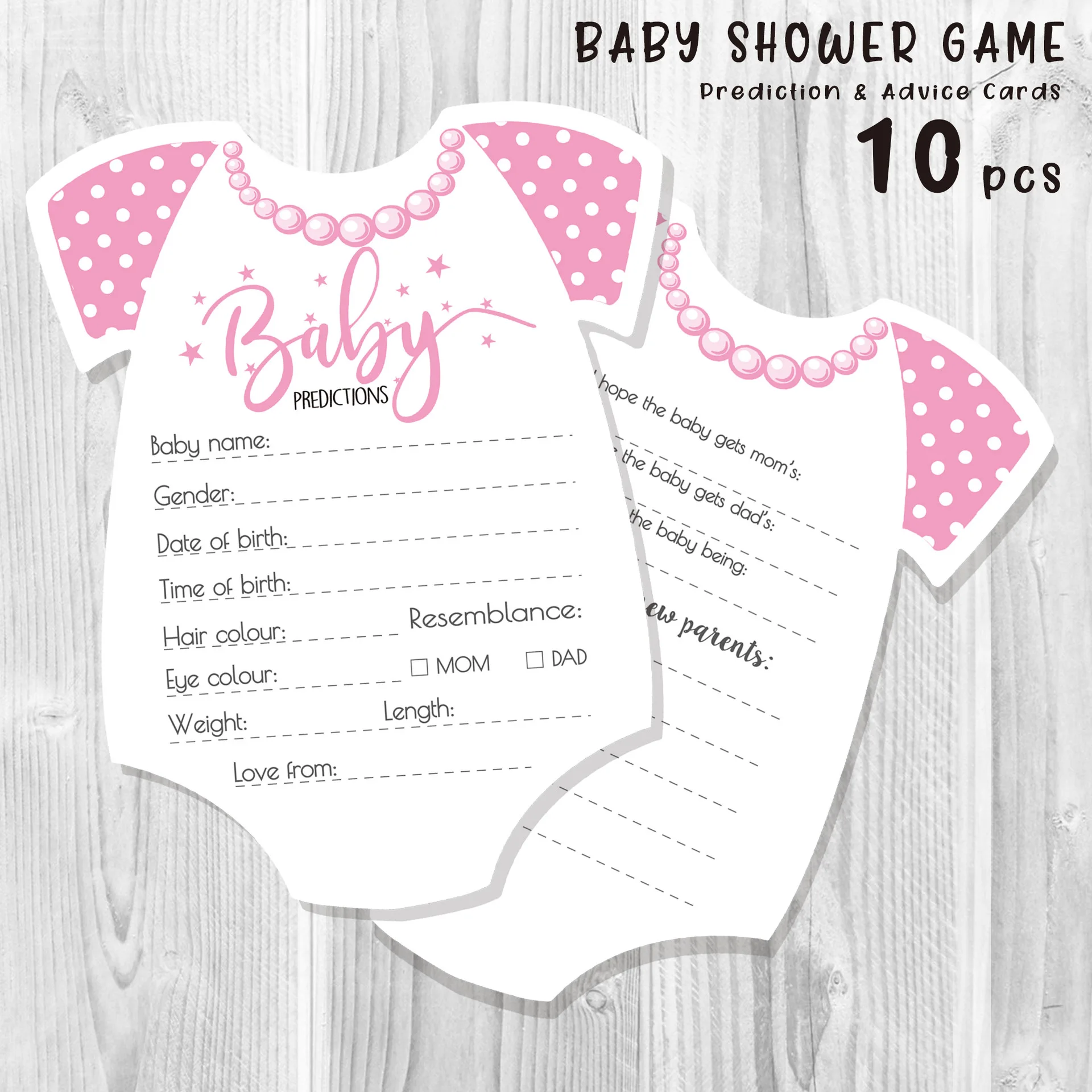 Tarjetas De Predicción Para Baby Shower Tarjetas De Predicción Para
