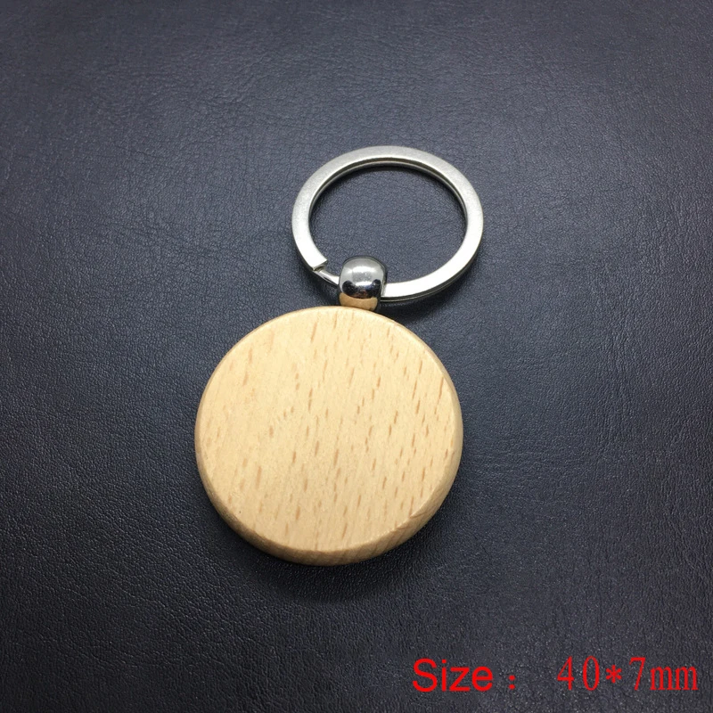 Blank Key Chain Wood Rectangle | Blank Round Wooden Keychain - Gift Key ...