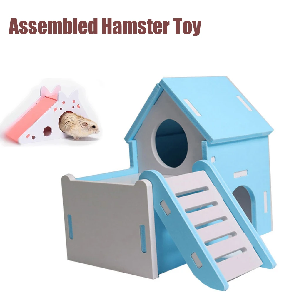 Assembled-Hamster-Slide-Toy-Guinea-Pig-Golden-Bear-Funny-Breathable ...