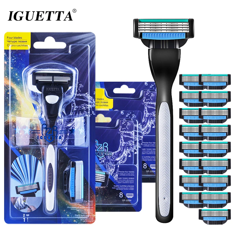 1-Handle-17-Blades-Men-Razor-Blade-High-Quality-4-Layer-Germany ...