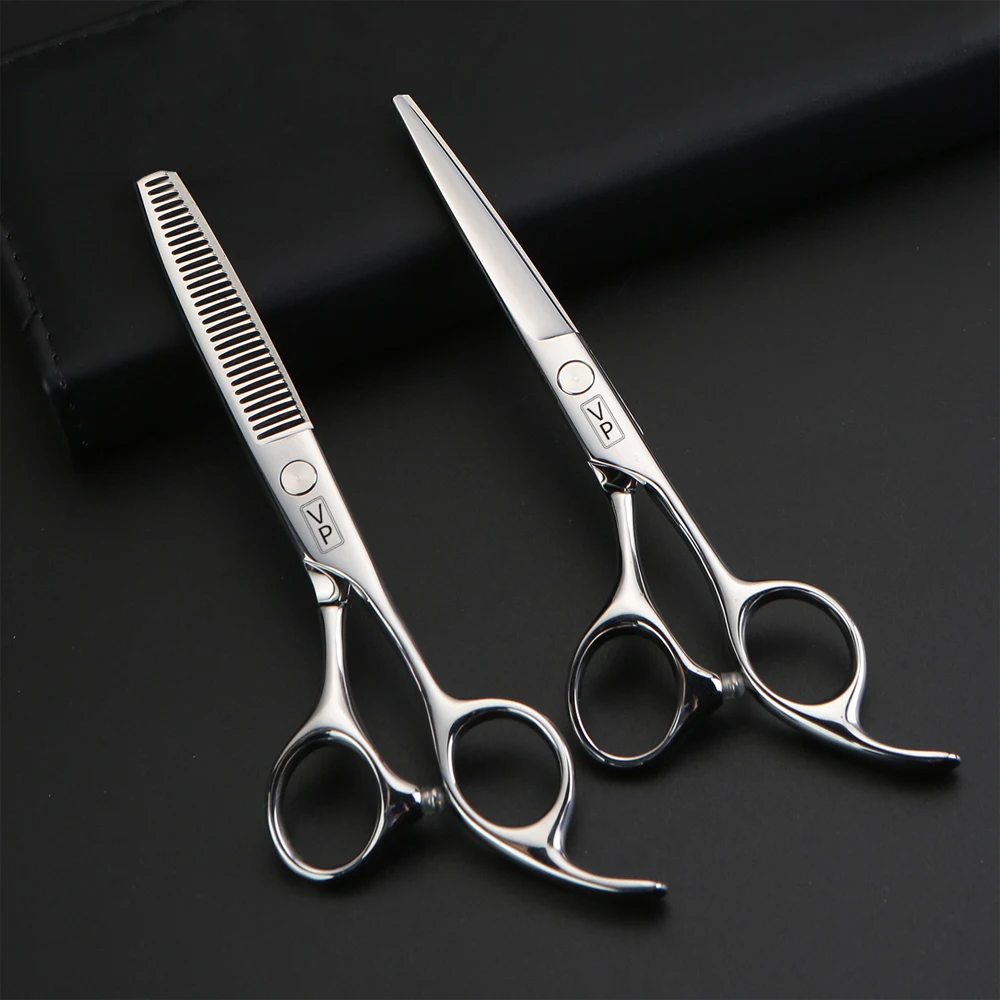 CISEAUX DE COUTURE,thinning--Ciseaux de coiffure professionnels en acier japonais 440C, 6.0 ...