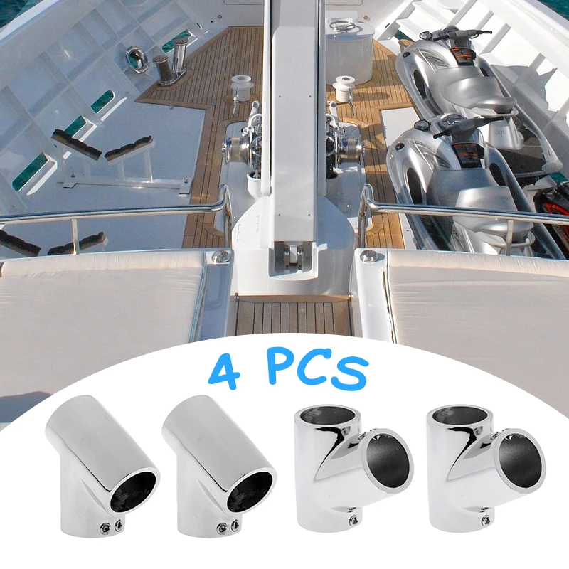 4-Pcs-Boat-Hand-Rail-Fitting-1-25mm-60-Degree-Tee-316-Stainless-Steel ...