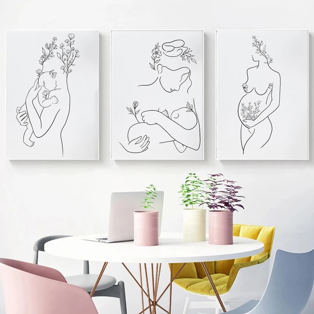 Abstract Pregnancy Art
