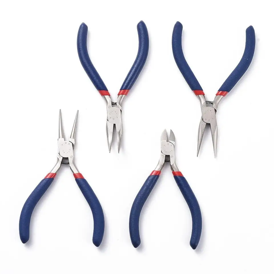 Bent Nose Pliers For Jewelry Making PandaHall Elite 1 Set Flat Nose ...