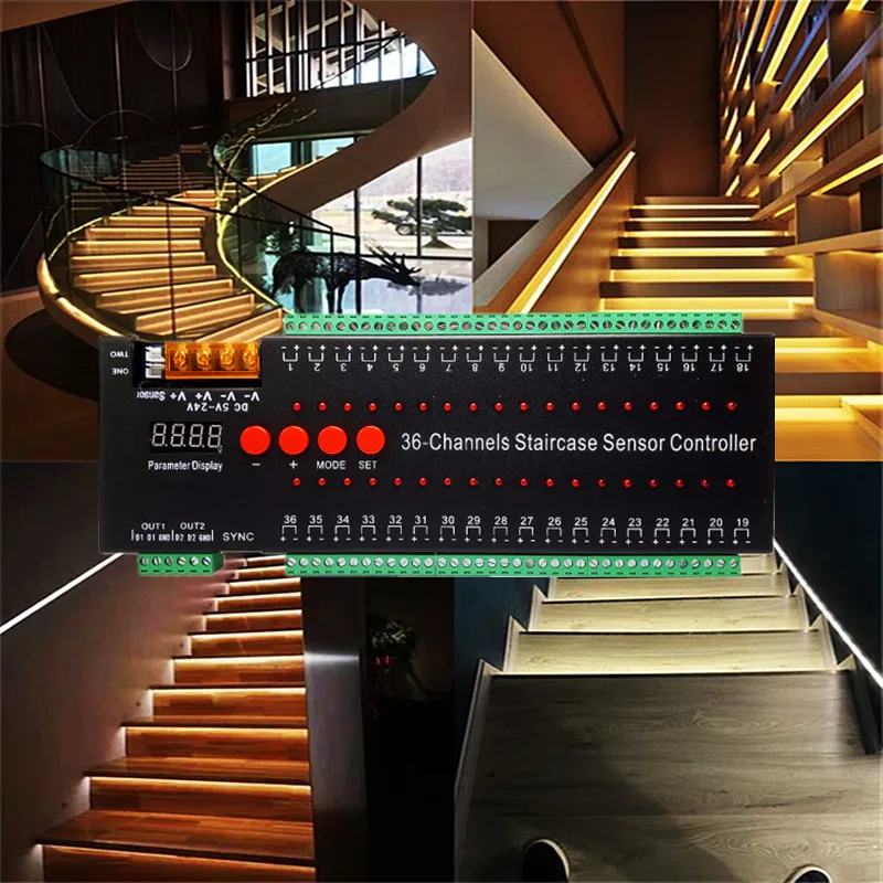 Controlador-do-sensor-de-movimento-para-a-escada-lado-correndo-fita-IC ...
