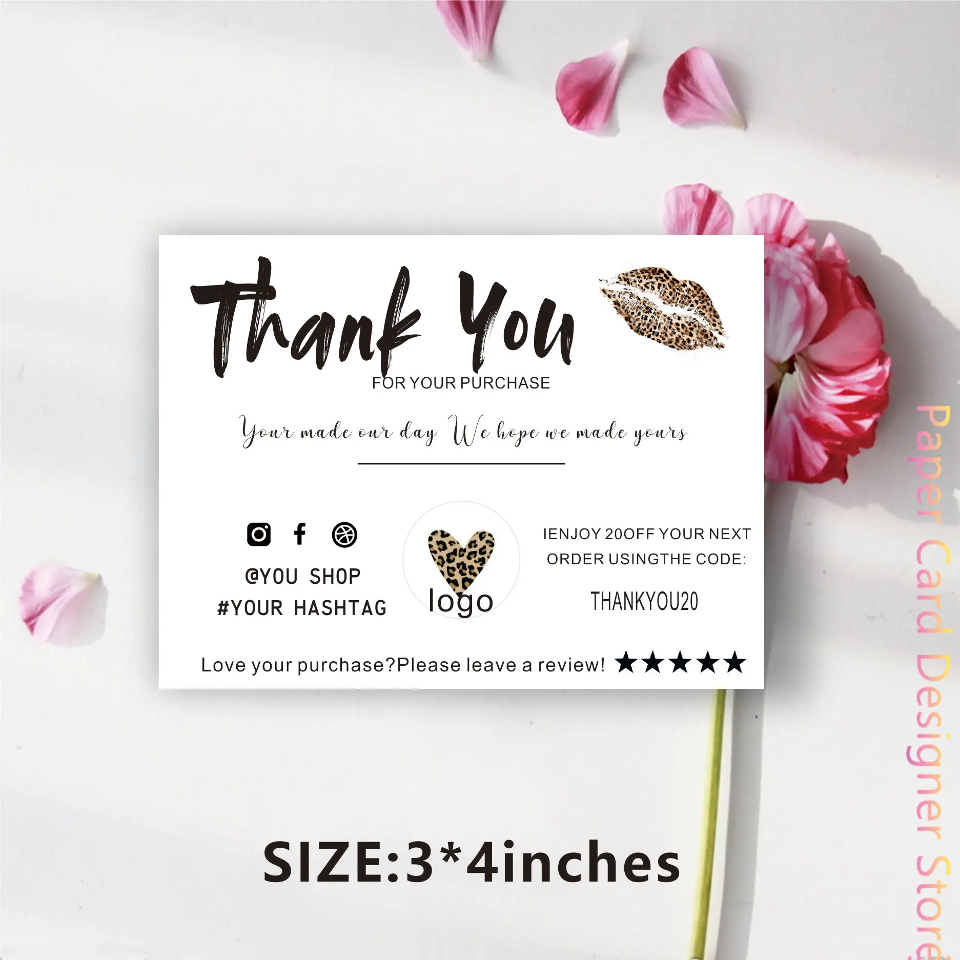 Lipstick Business Cards