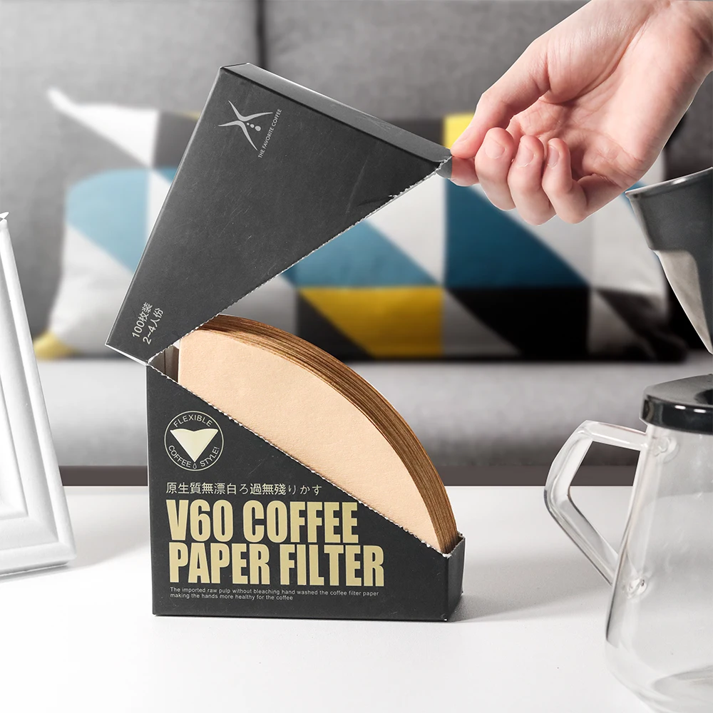 Coffee Filter V Shape Paper Cone For V Dripper Coffee Filters Cups ...