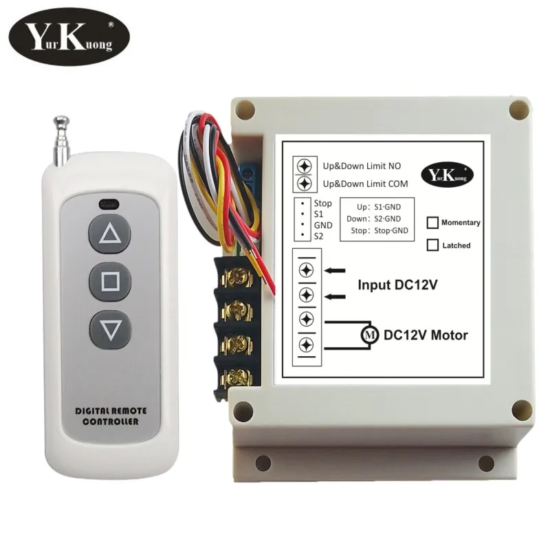 External-Button-Remote-Control-Motor-Wireless-Switch-12V-40A-400W ...