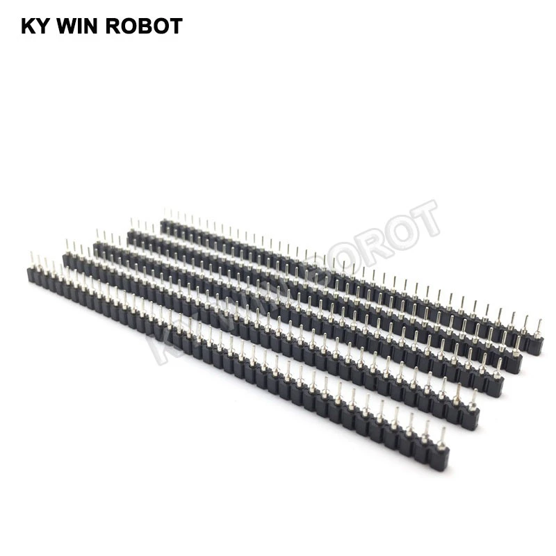 10pcs/lot 40P female header 1x40 Pin 2.54 Round Female Pin Header connector 1*40 hole Single ...