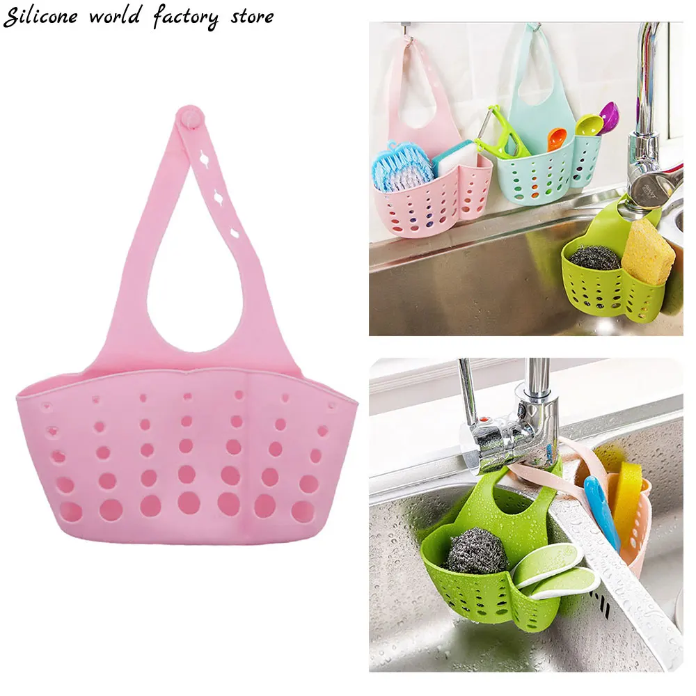 Silicone-world-Silicone-storage-basket-Sink-Sponge-Holder-Utensils ...