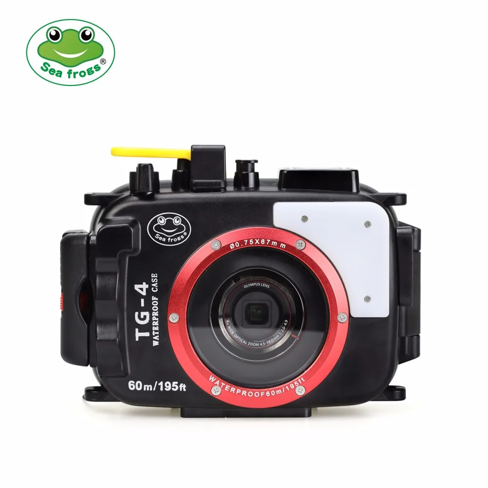 SeaFrogs TG4 60m/195ft Underwater Diving Waterproof Housing Camera Case ...